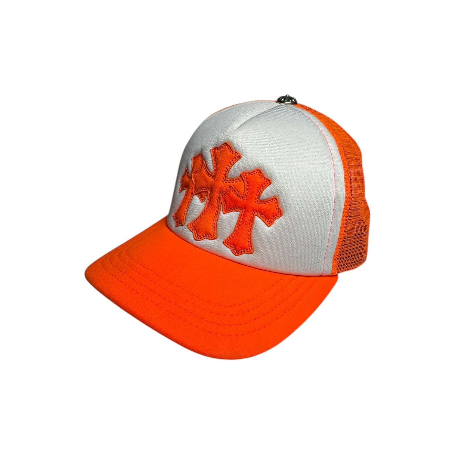 Chrome Hearts Triple Cross Patch Trucker Hat – Efflux Collections